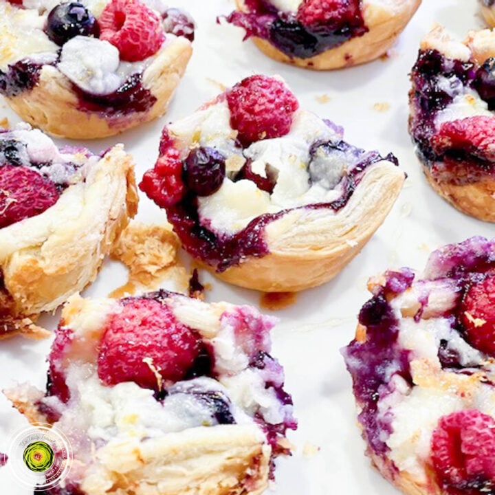 Blueberry Puff Pastry Tarts - The Tasty Travelers