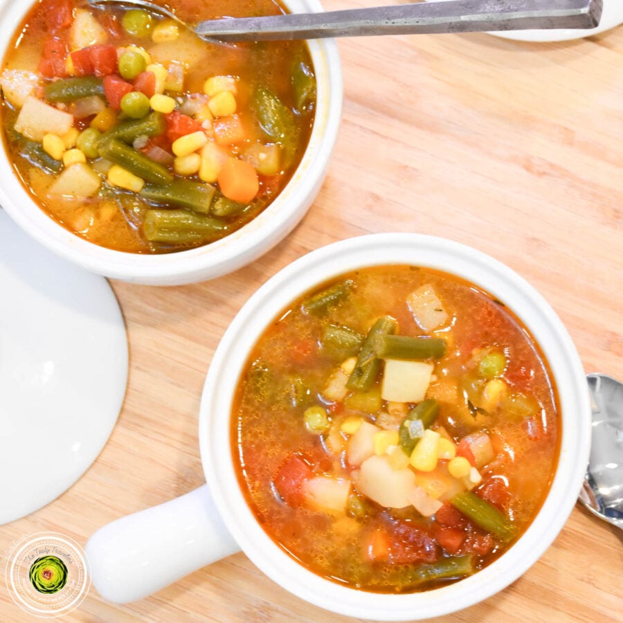 Ninja Foodi Vegetable Soup - The Tasty Travelers