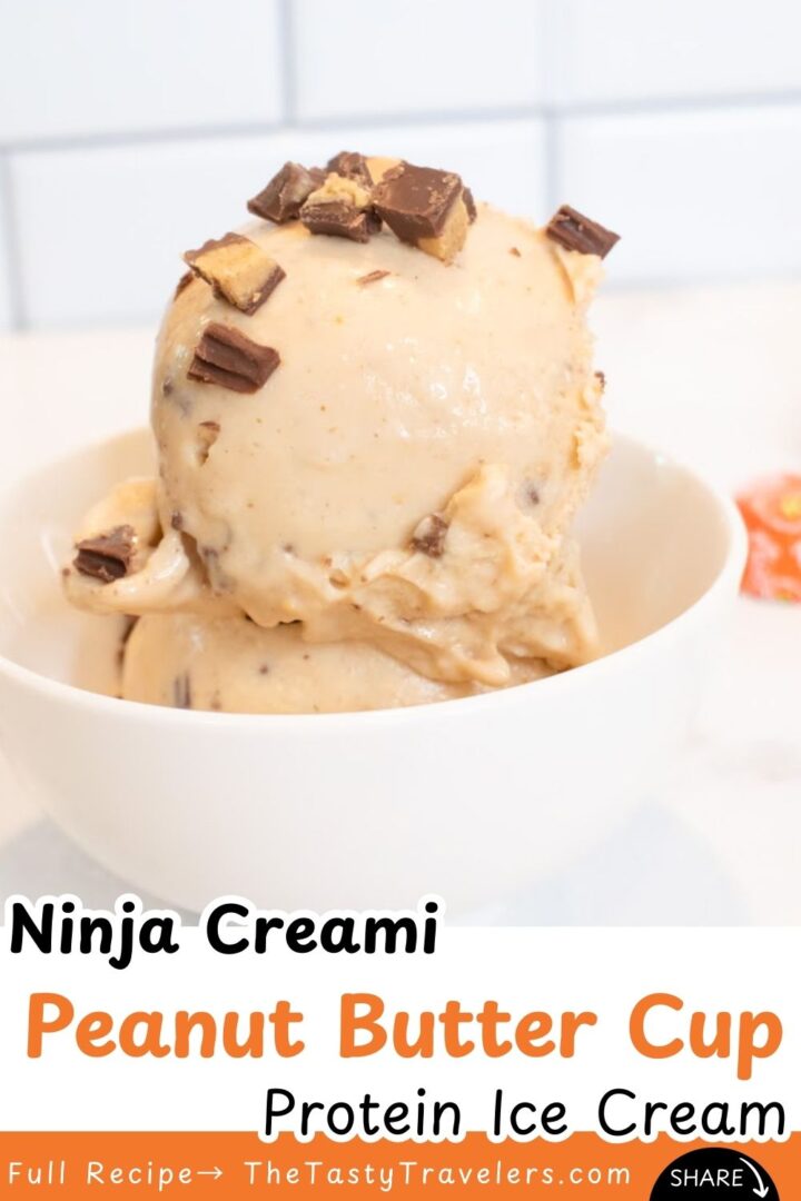 Ninja Creami Peanut Butter Cup Protein Ice Cream - The Tasty Travelers