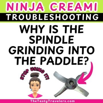 Why is the Ninja Creami spindle grinding into the paddle? Is it broken ...