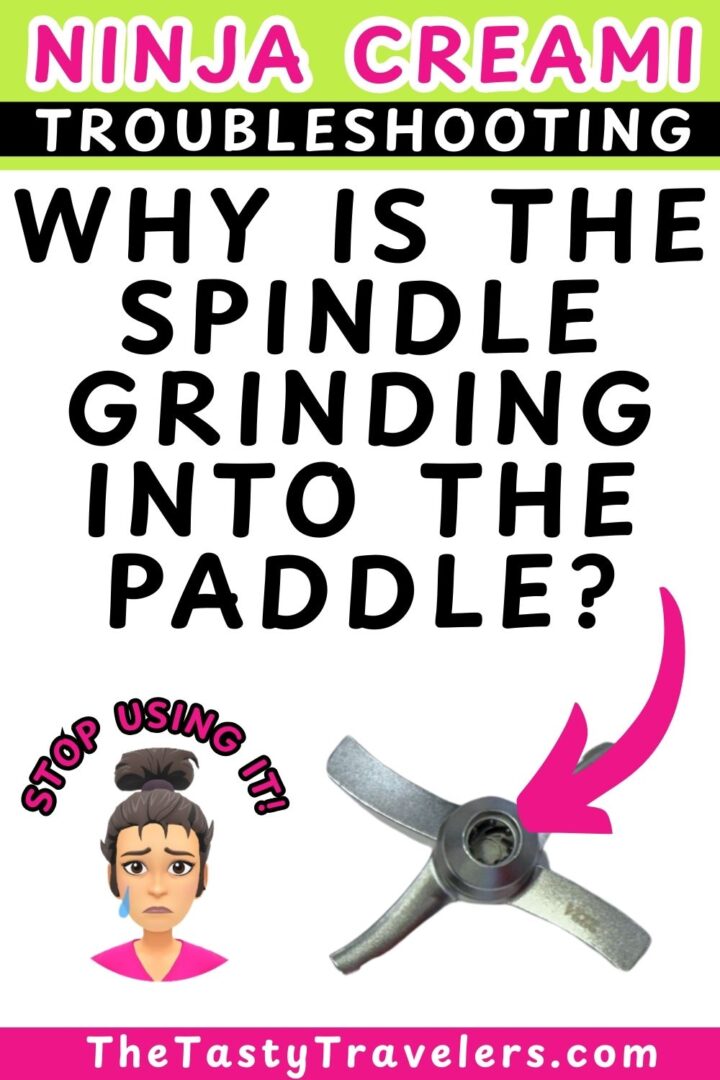 Why is the Ninja Creami spindle grinding into the paddle? Is it broken ...